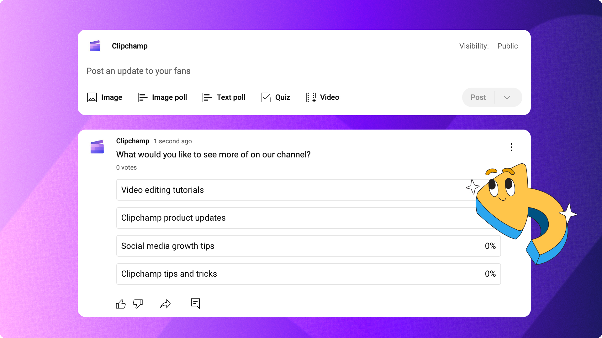 How to use YouTube polls to create more engagement | Clipchamp Blog