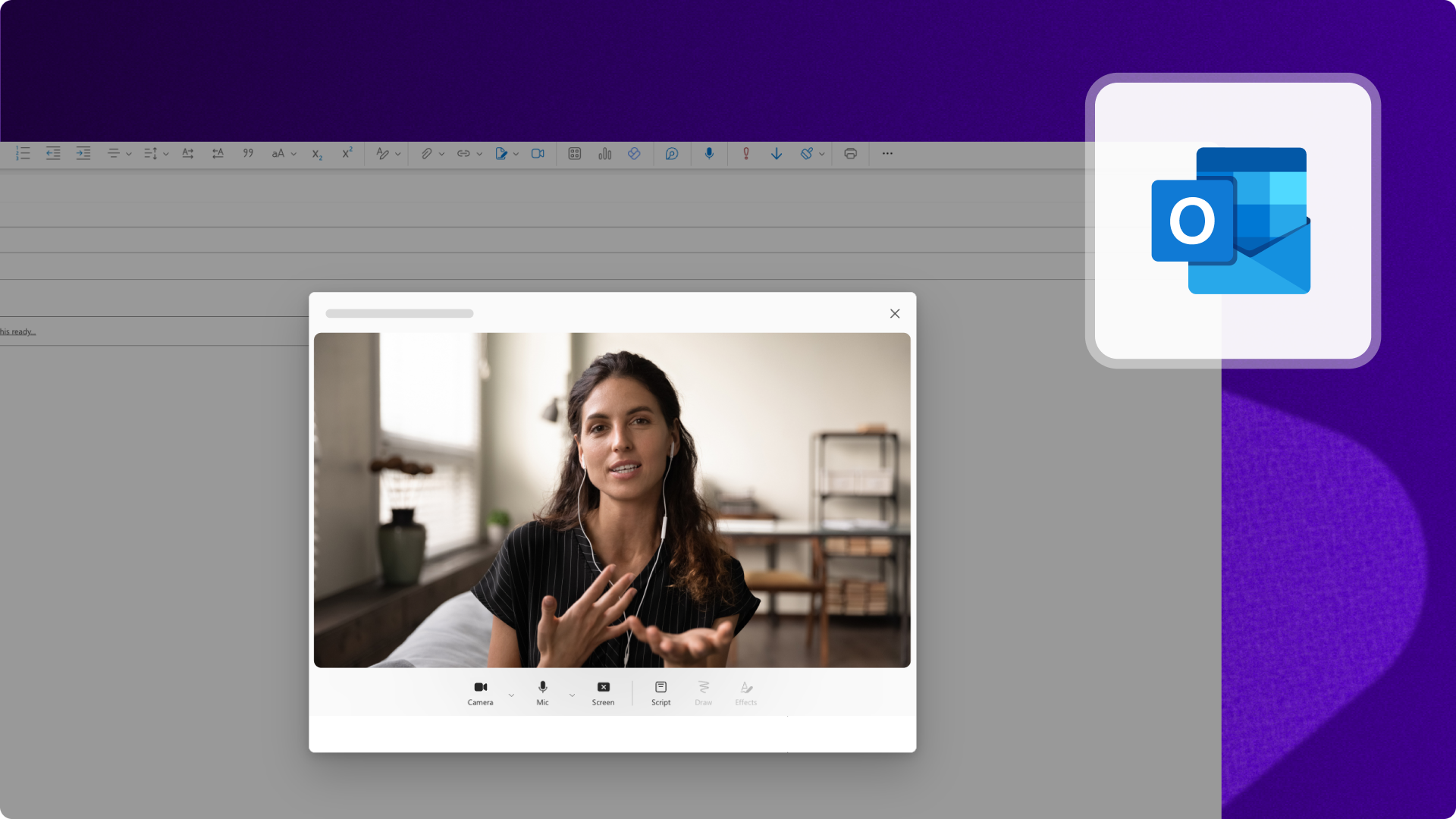 How to record and embed videos in Microsoft Outlook | Clipchamp Blog