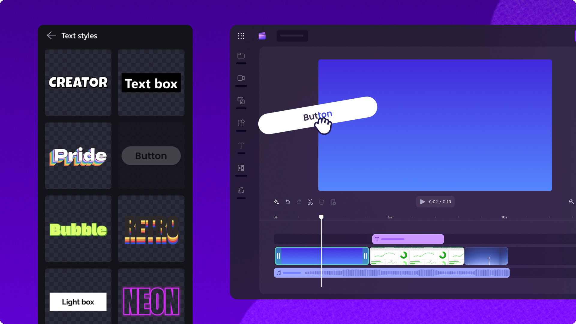 Add text to video | Customize text and add effects