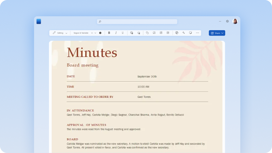 Бесплатные настраиваемые шаблоны протоколов собраний | Microsoft Word