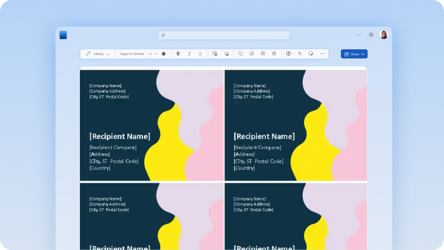 Customize and print free label templates in Microsoft Word | Microsoft Word