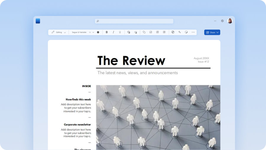Modèles de bulletins d’informations Microsoft Word gratuits à ...